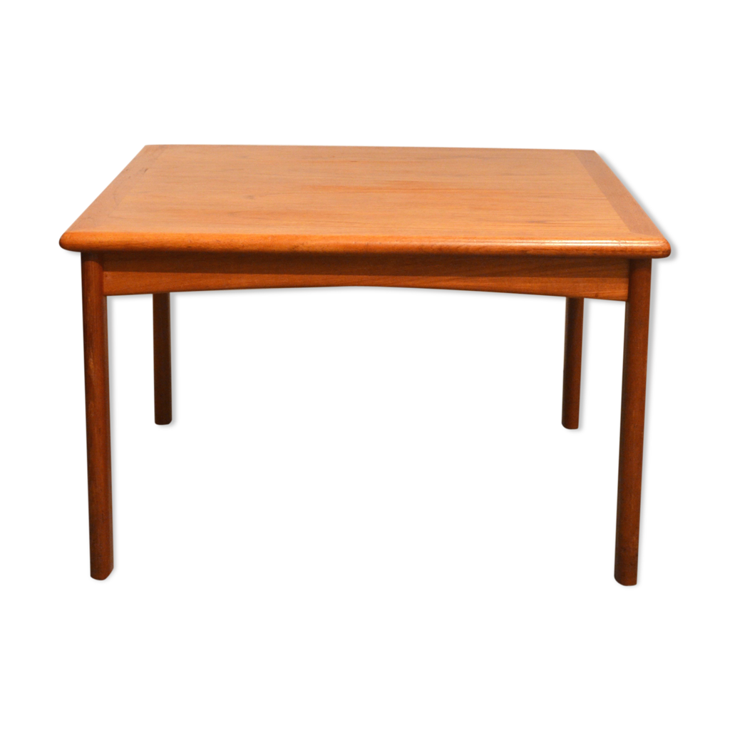 Table basse carrée scandinave en teck | Selency