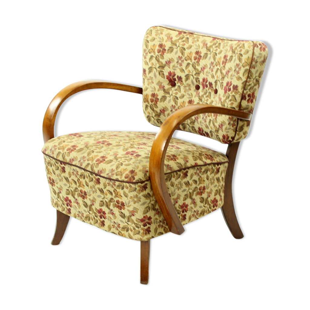 Fauteuil H237 par Jindrich Halabala Tchécoslovaque années 1930 | Selency