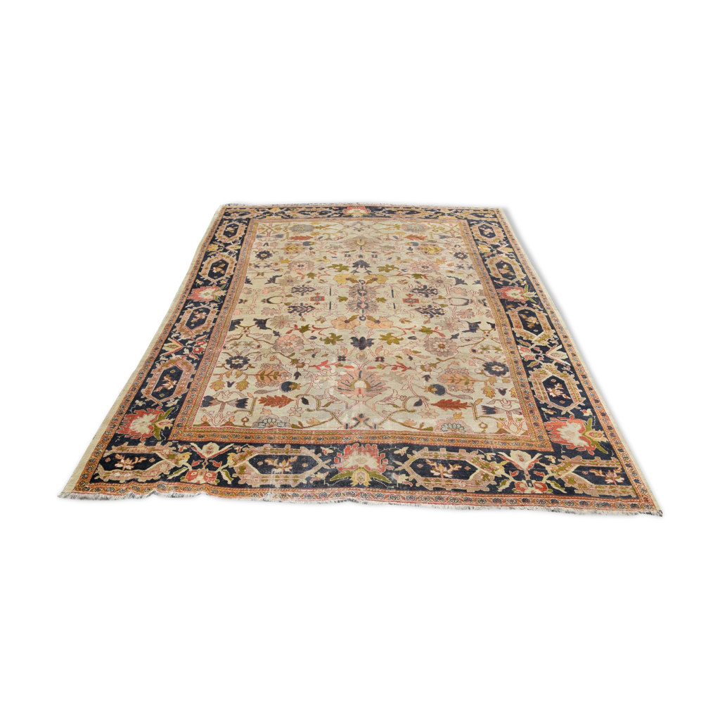 Tapis persan Iran Mahal Sultanabad fin XIXème 376x458cm | Selency