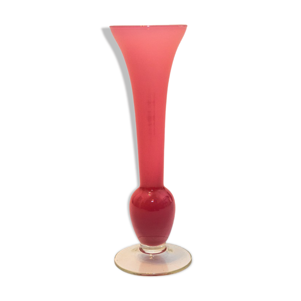 Soliflore en opaline rose | Selency