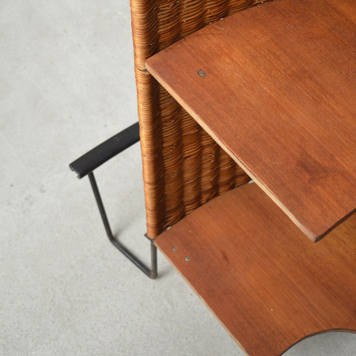 Ensemble bar en rotin et métal, 1950 | Selency