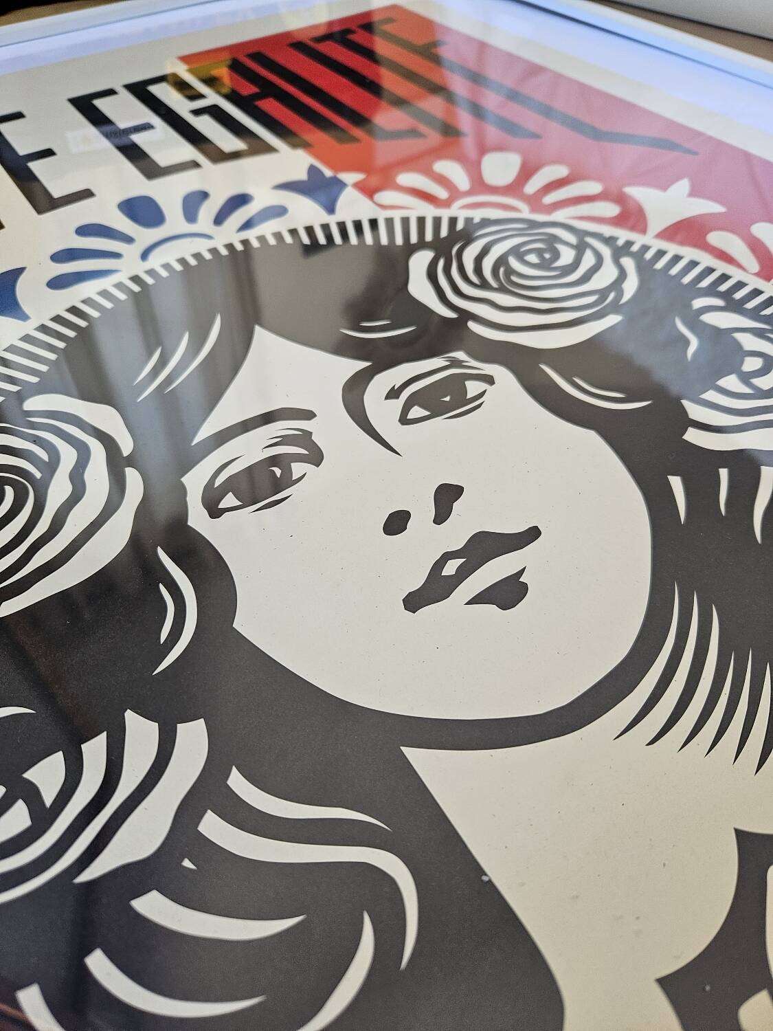 Shepard Fairey (Obey), LIBERTÉ EGALITÉ FRATERNITÉ, daté et signé par l ...
