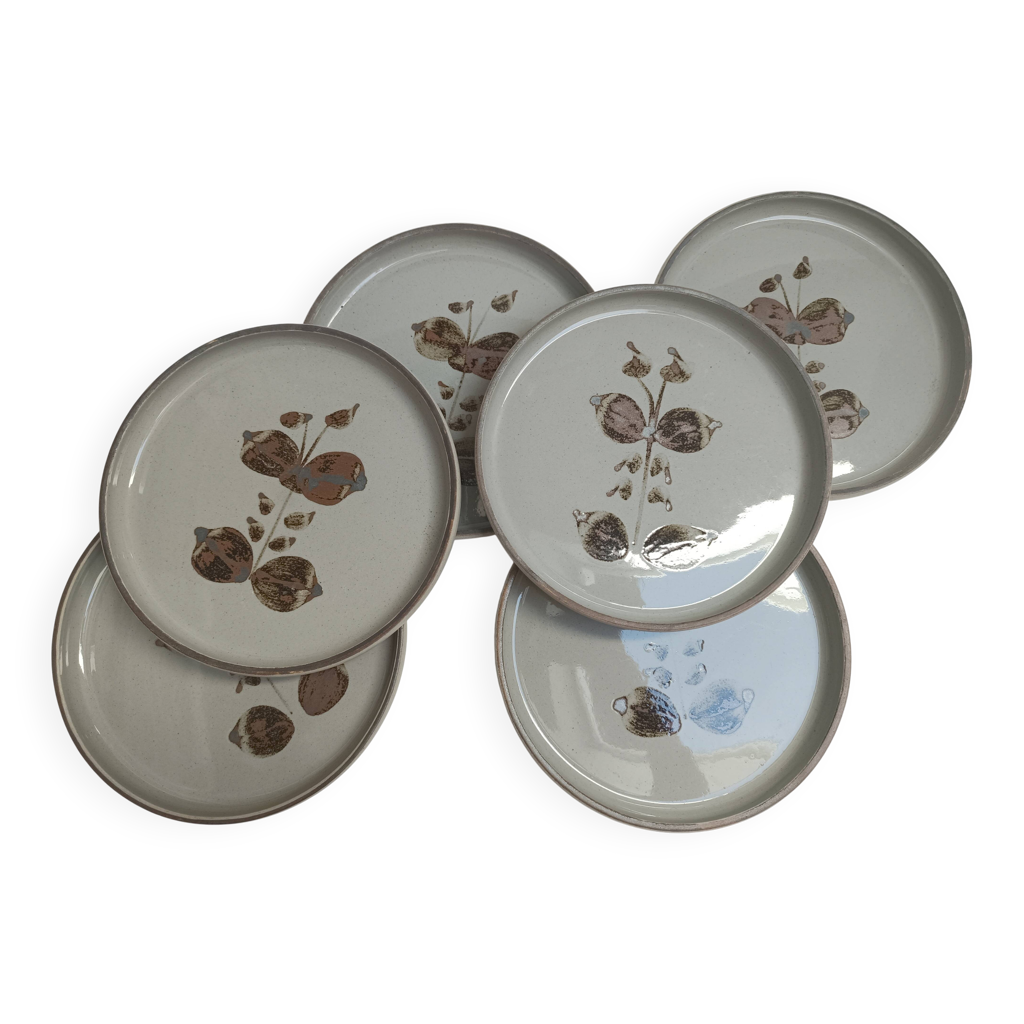 Assiettes plates en grès de l'Arnon | Selency