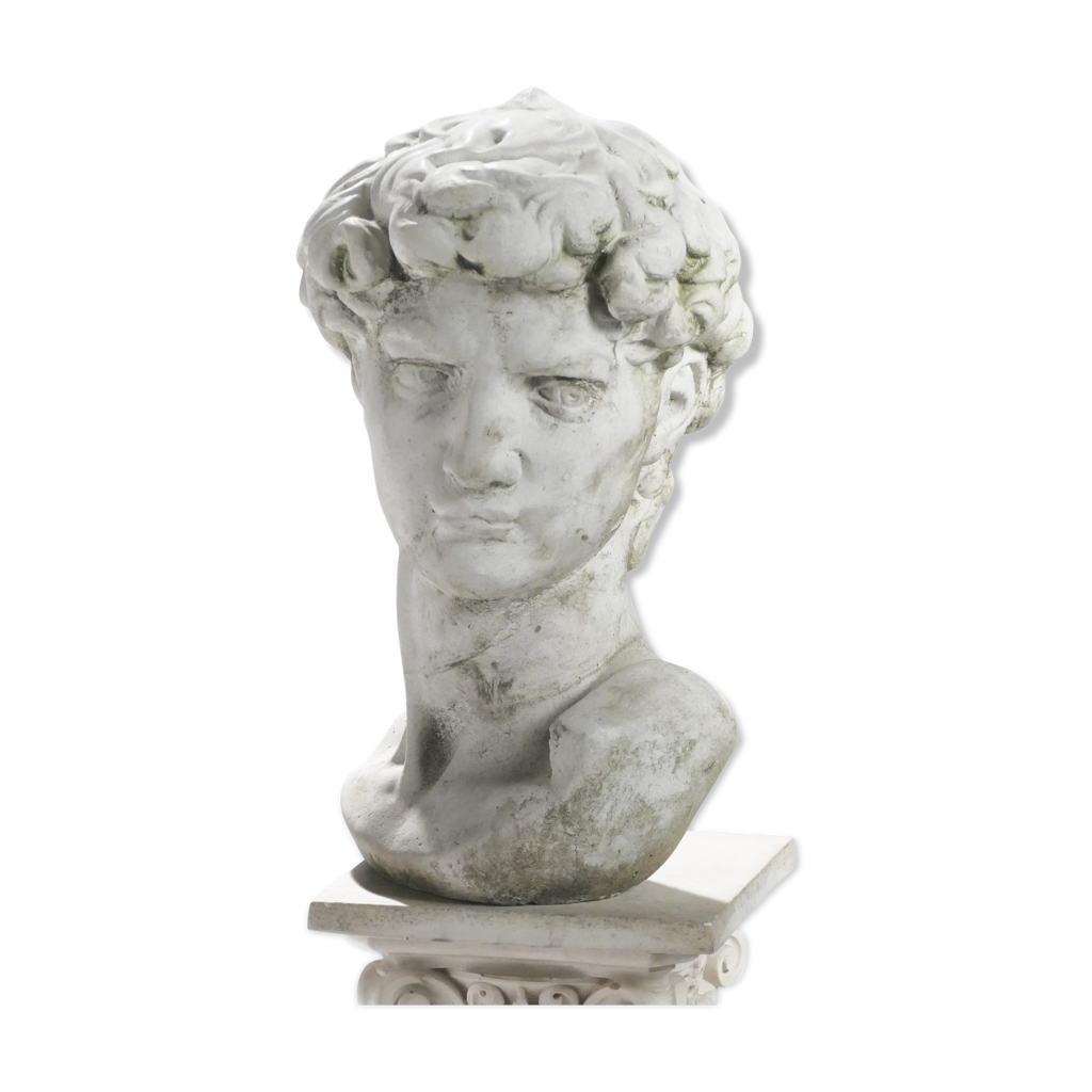 Buste de David en plâtre des années 50 | Selency