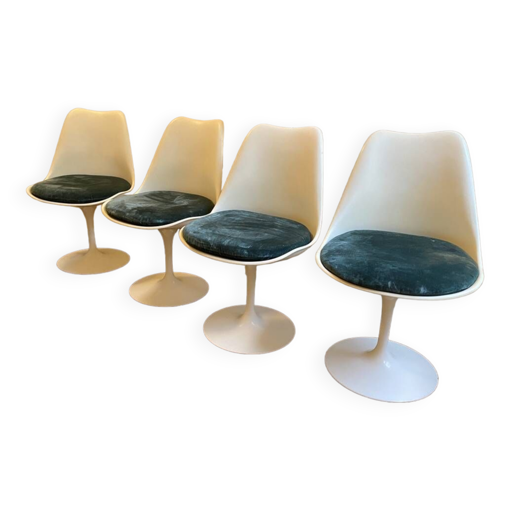 4 chaises Tulipe Eero Saarinen pour Knoll international. | Selency