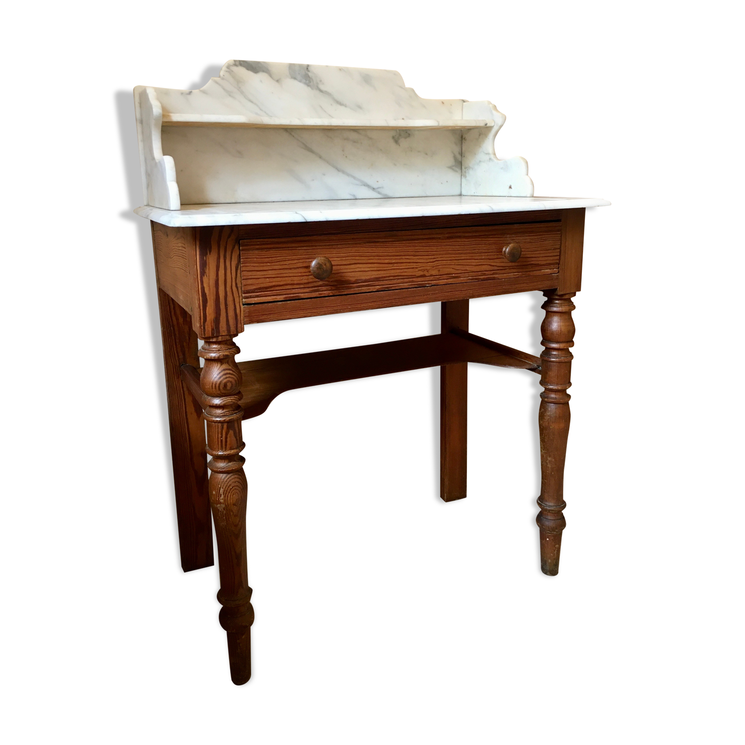 Coiffeuse en marbre et bois massif | Selency