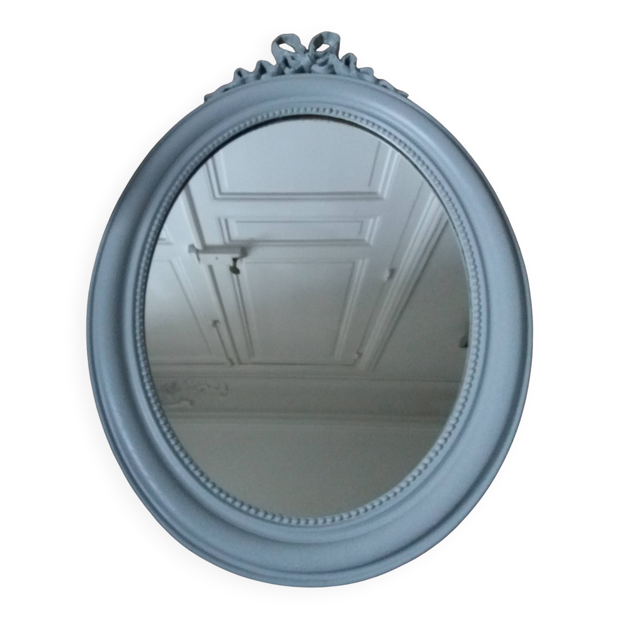 Ancien miroir ovale style Louis XVI | Selency