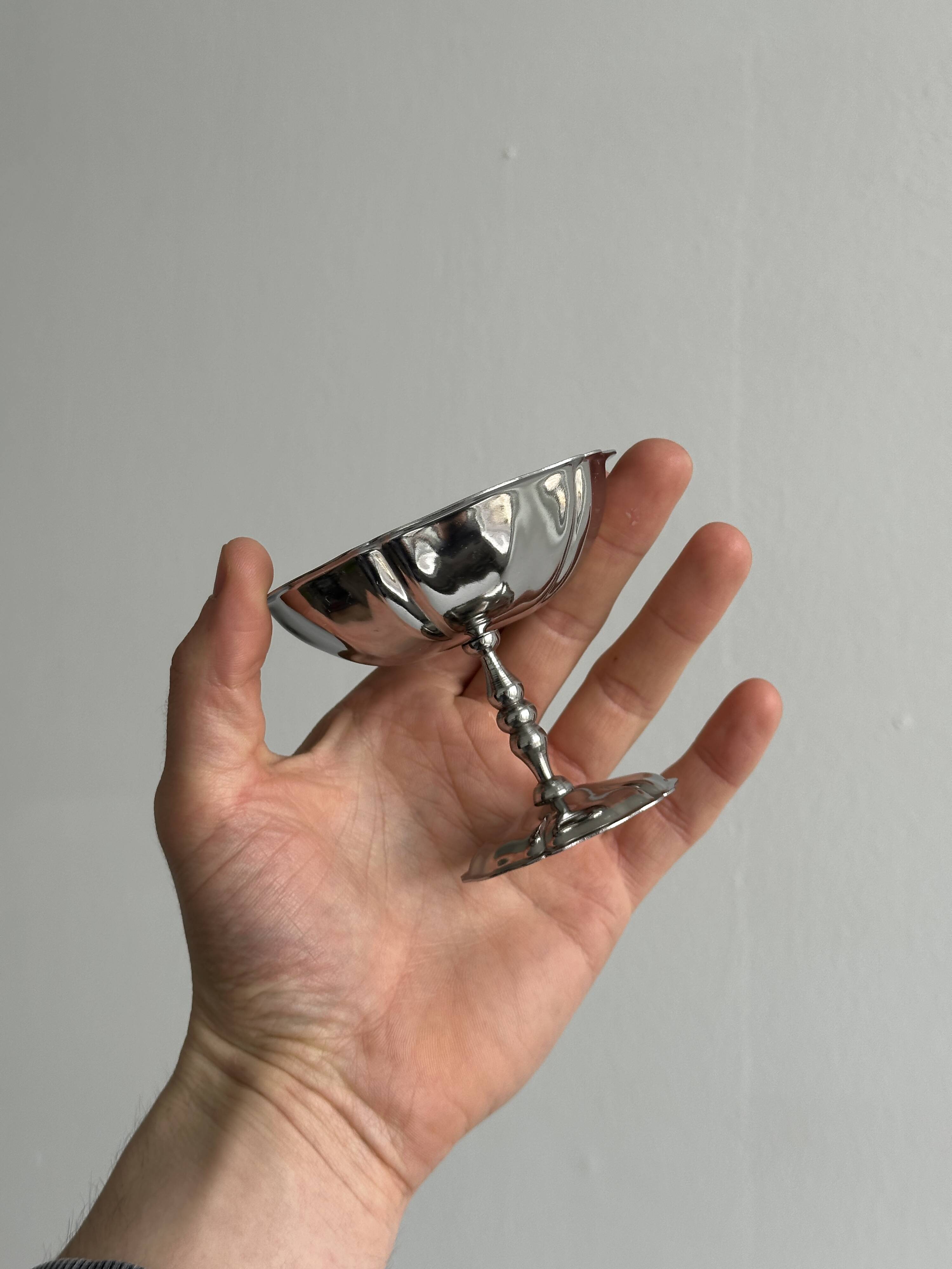 12 stainless steel footed bowls, Letang Remy style | Selency