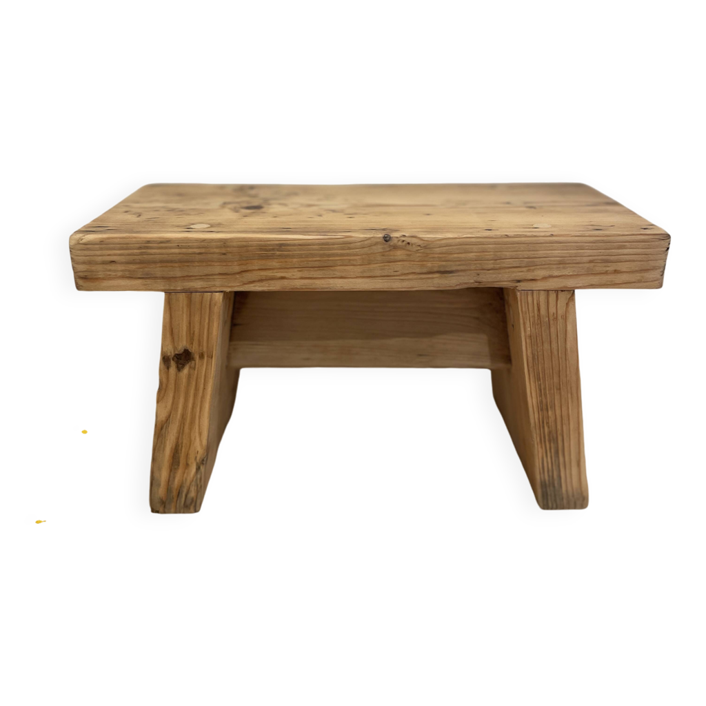 Tabouret en bois brut | Selency