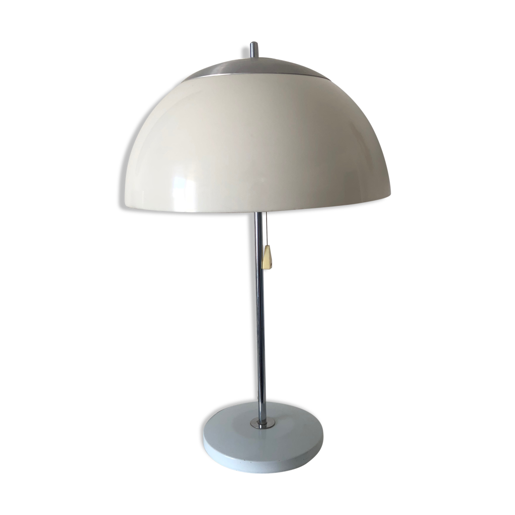Lampe champignon ivoire Unilux vintage 1960 | Selency
