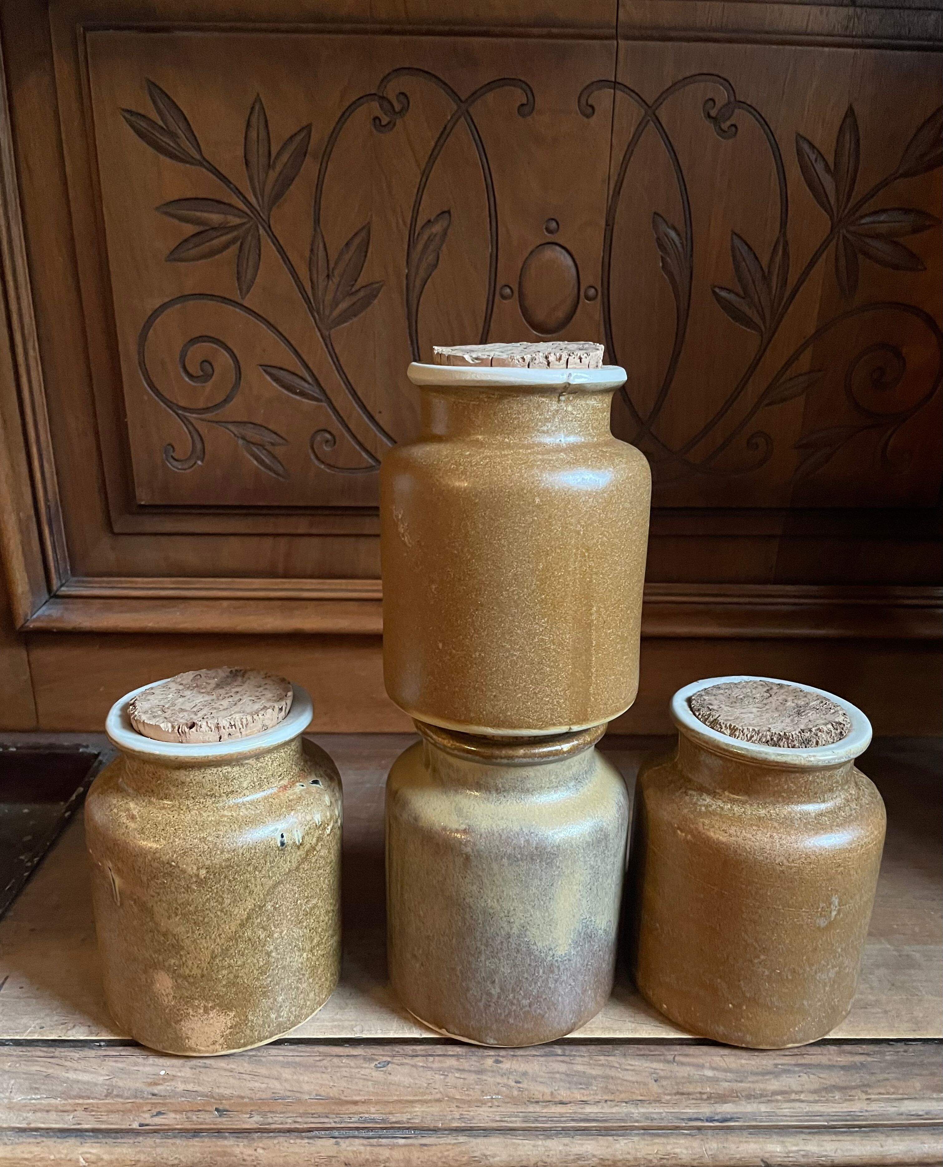 4 pots en grès vintage | Selency