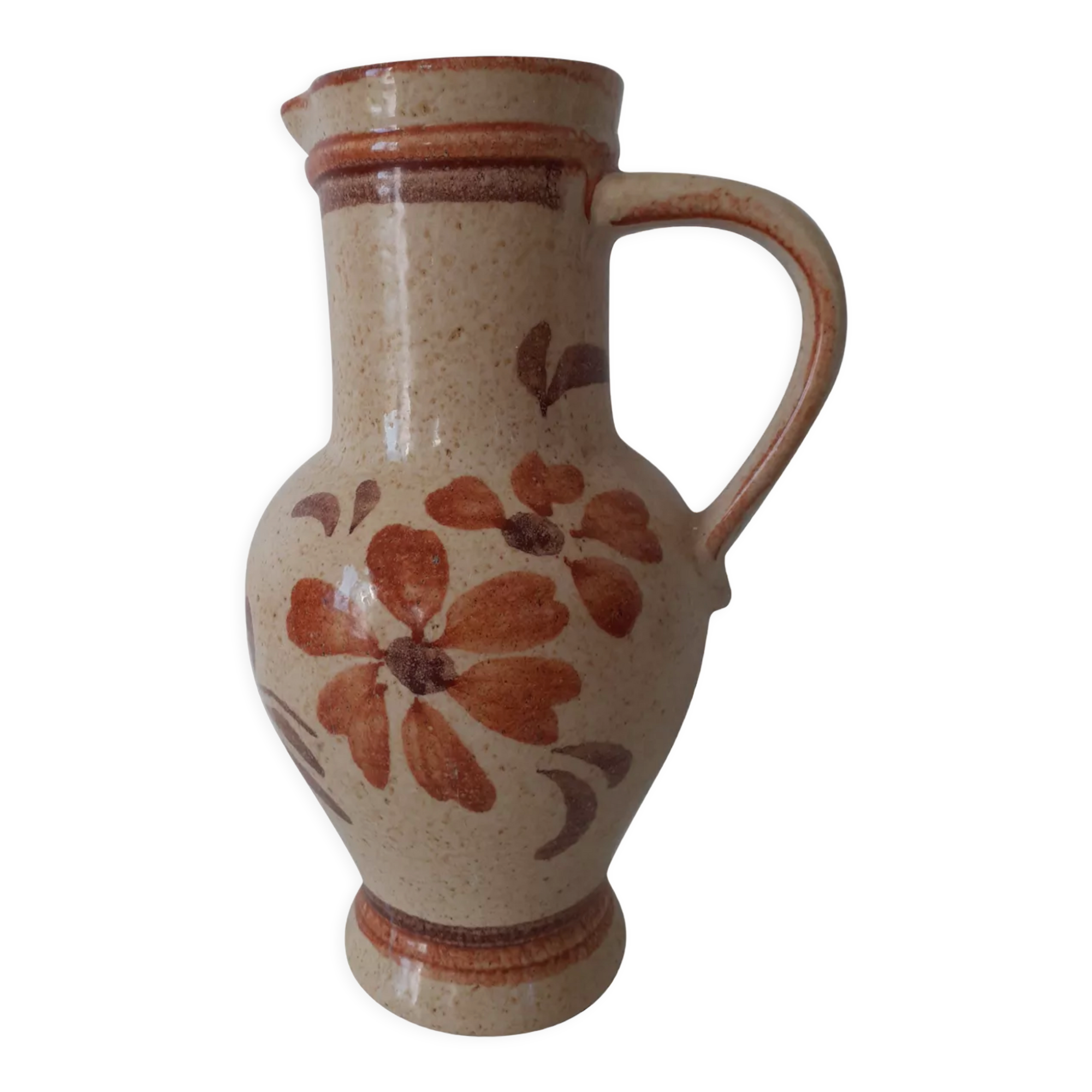 Pichet en grés floral | Selency