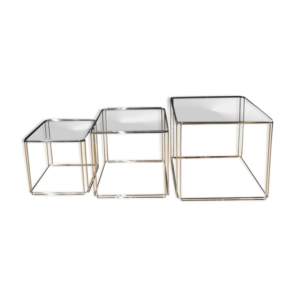 Tables gigognes "Isocèle" par Max Sauze éditées par Atrow, des années ...