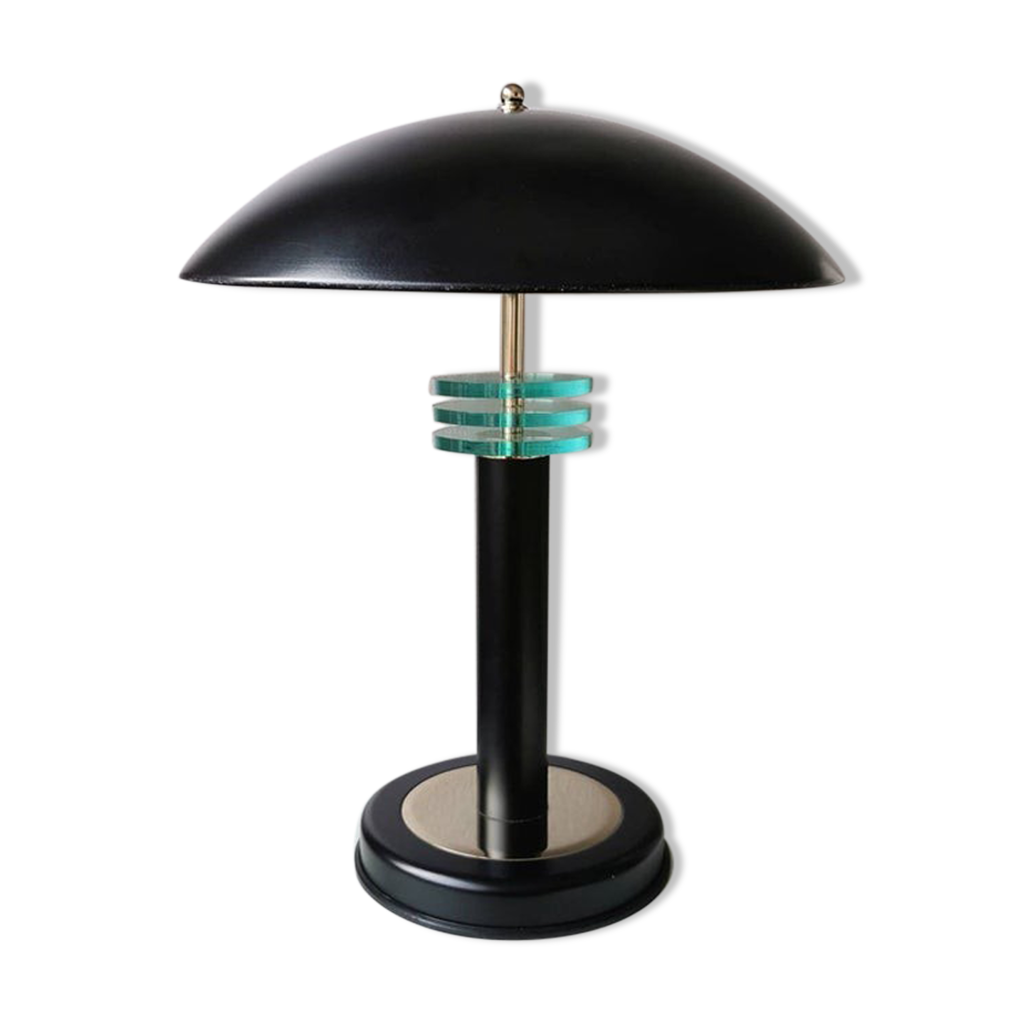 Lampe de table vintage en métal 80s | Selency