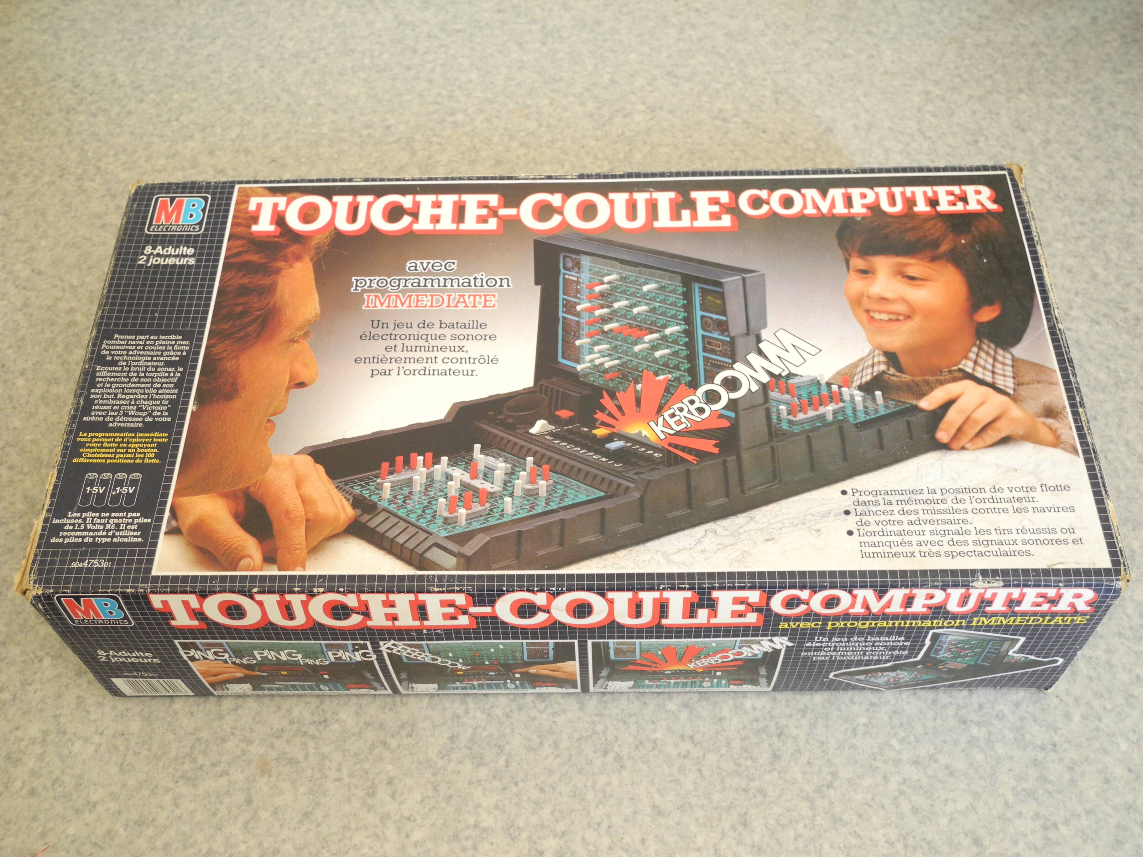 Jouet ancien jeu touché coulé computer mb electronics battleship | Selency