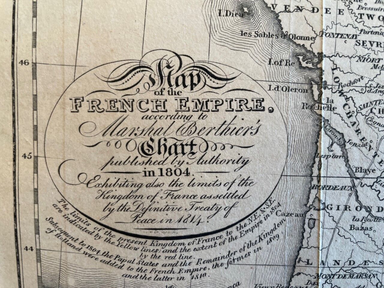 Carte de la France dressée en 1804 | Selency