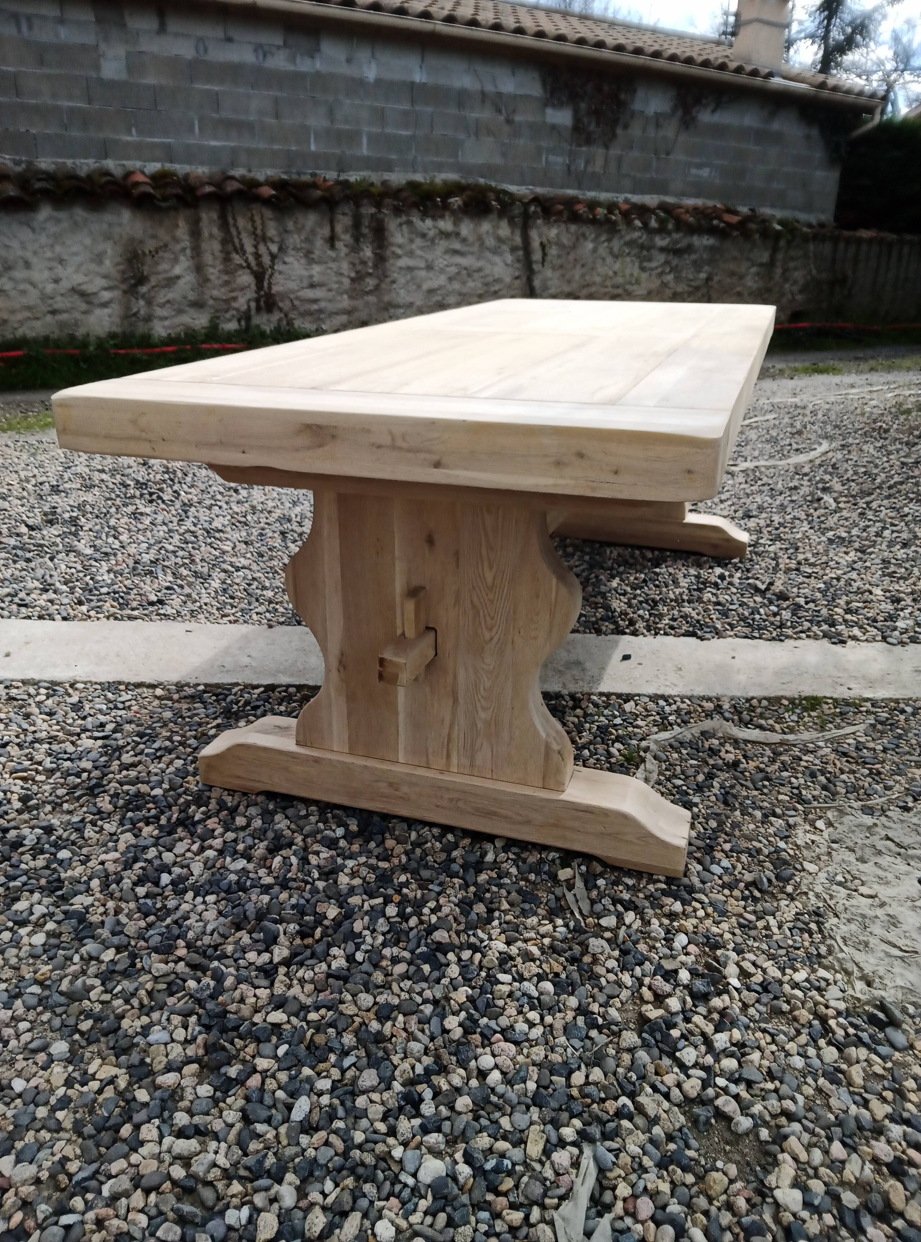Table monastère chêne massif avec rallonges | Selency