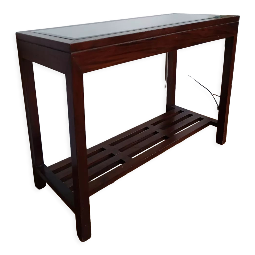 Console bois et verre | Selency