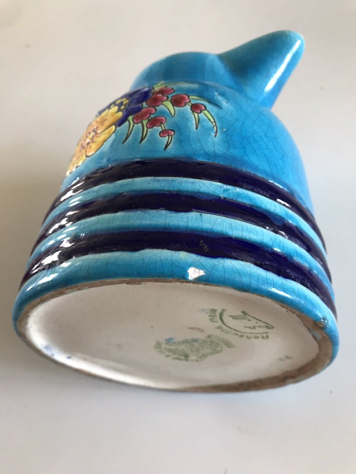 Pichet ancien en émaux de Longwy | Selency