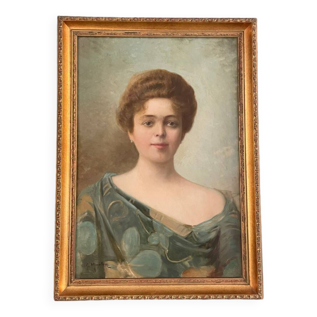 Tableau ancien signé Georges Mouton, début XXème | Selency