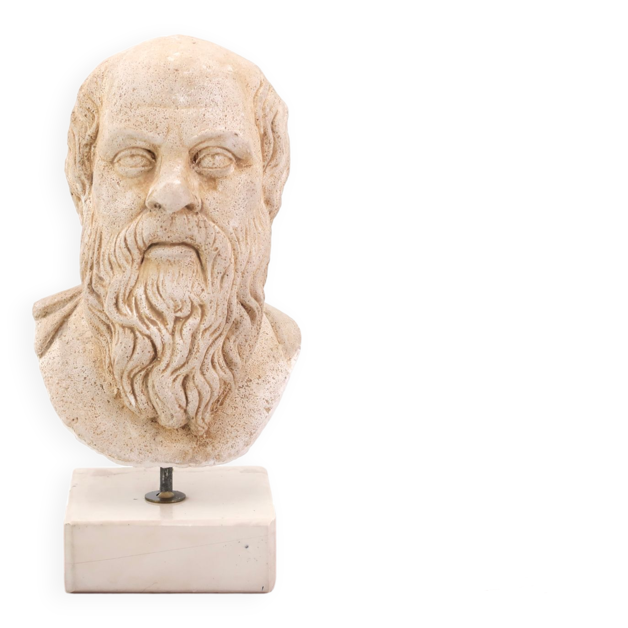 Buste grec en plâtre de socrate, années 70 | Selency