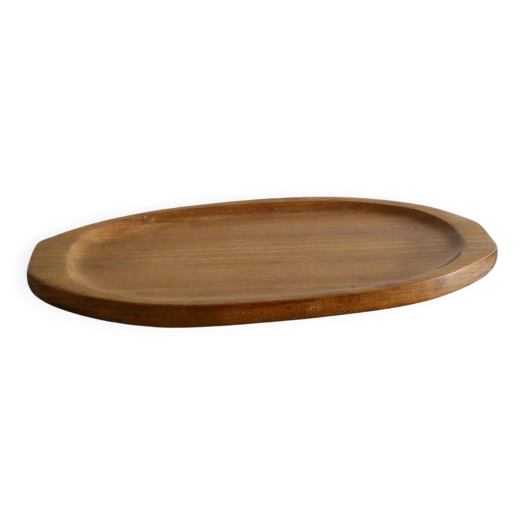 Plateau sculptural en bois français par Alexandre Noll, années 1950 ...