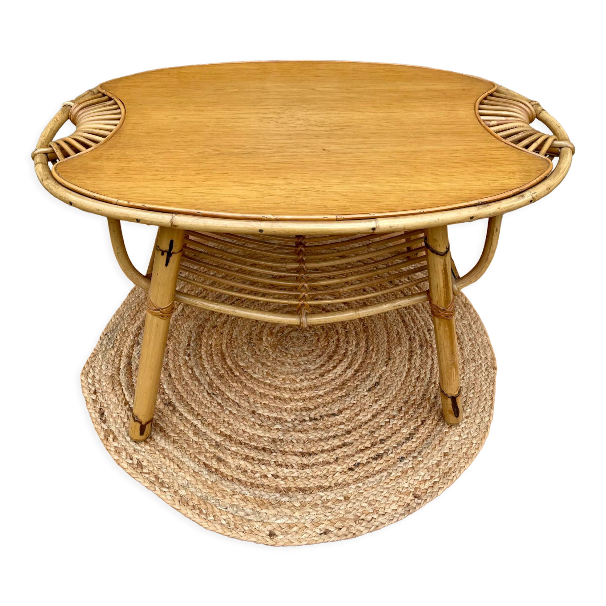 Table basse rotin | Selency