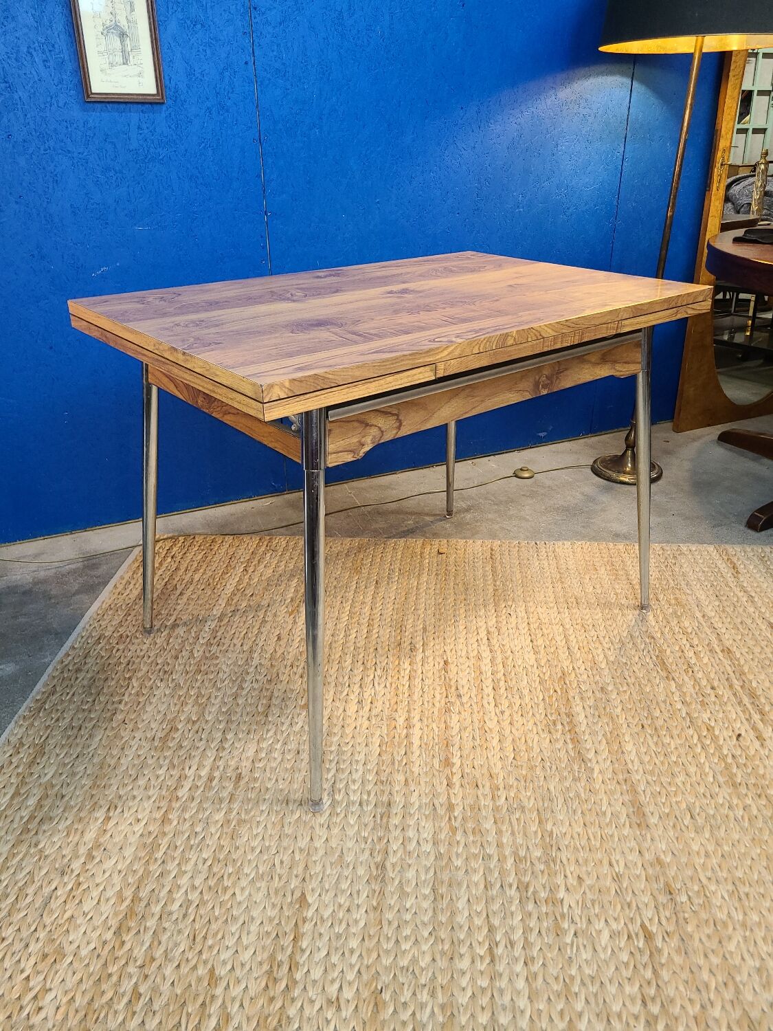 Table formica bois clair 1970 vintage | Selency