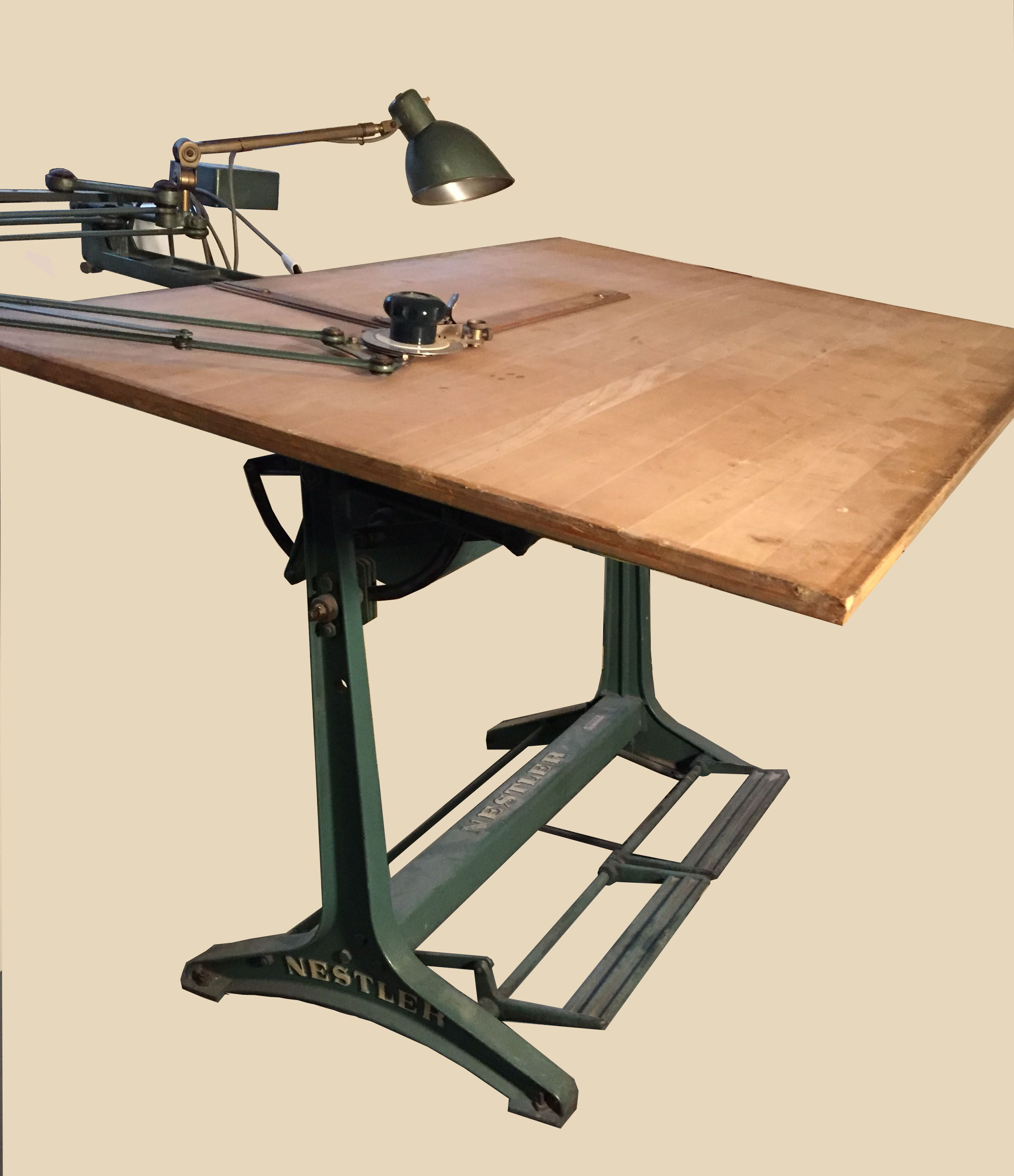 Table à dessin industriel Nestler années 40 | Selency