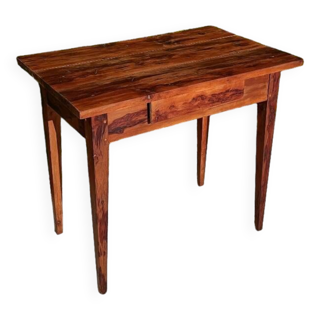 Table un tiroir bois massif | Selency