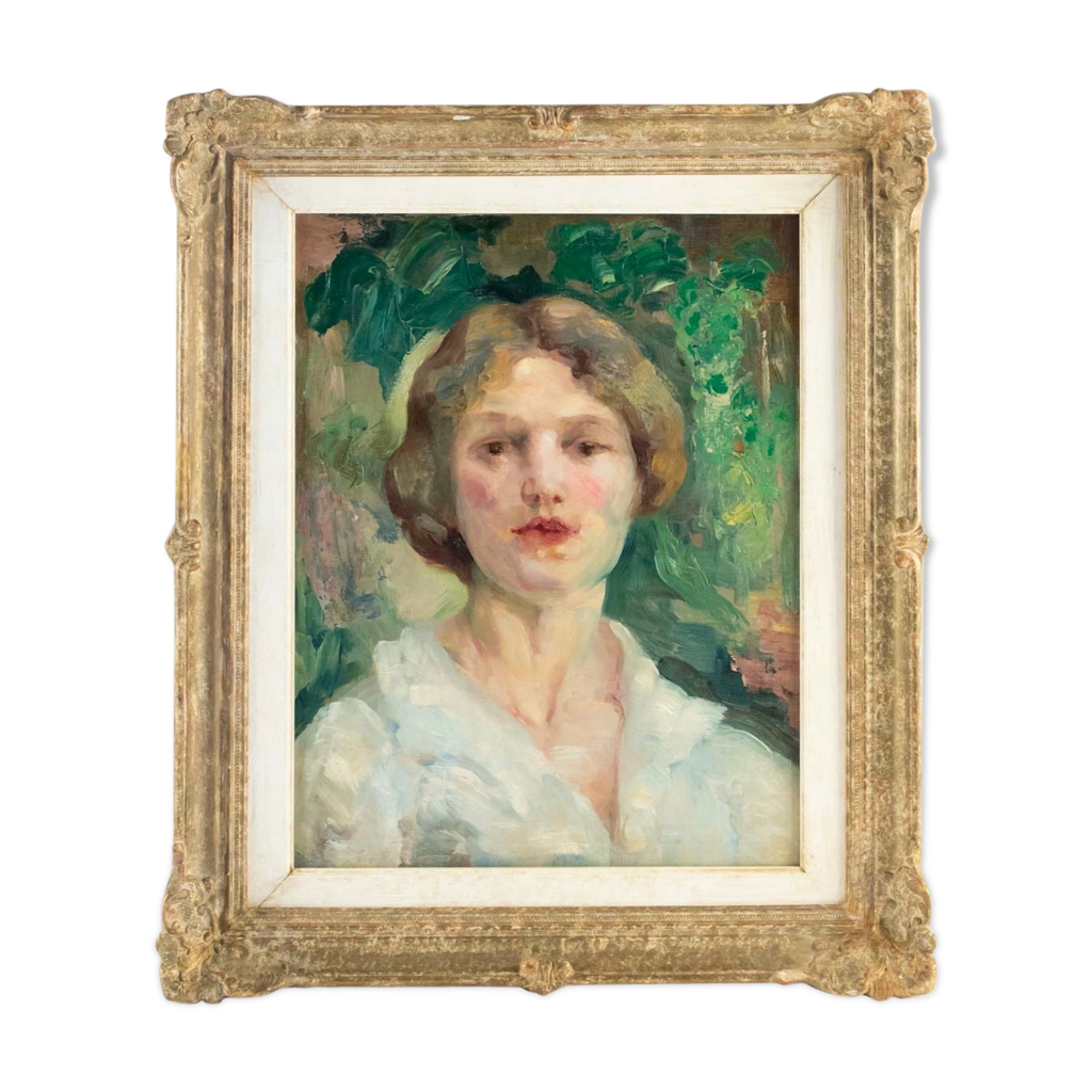 Portrait de jeune femme de Alice Rose Laure Binet 1887 1938 Française ...