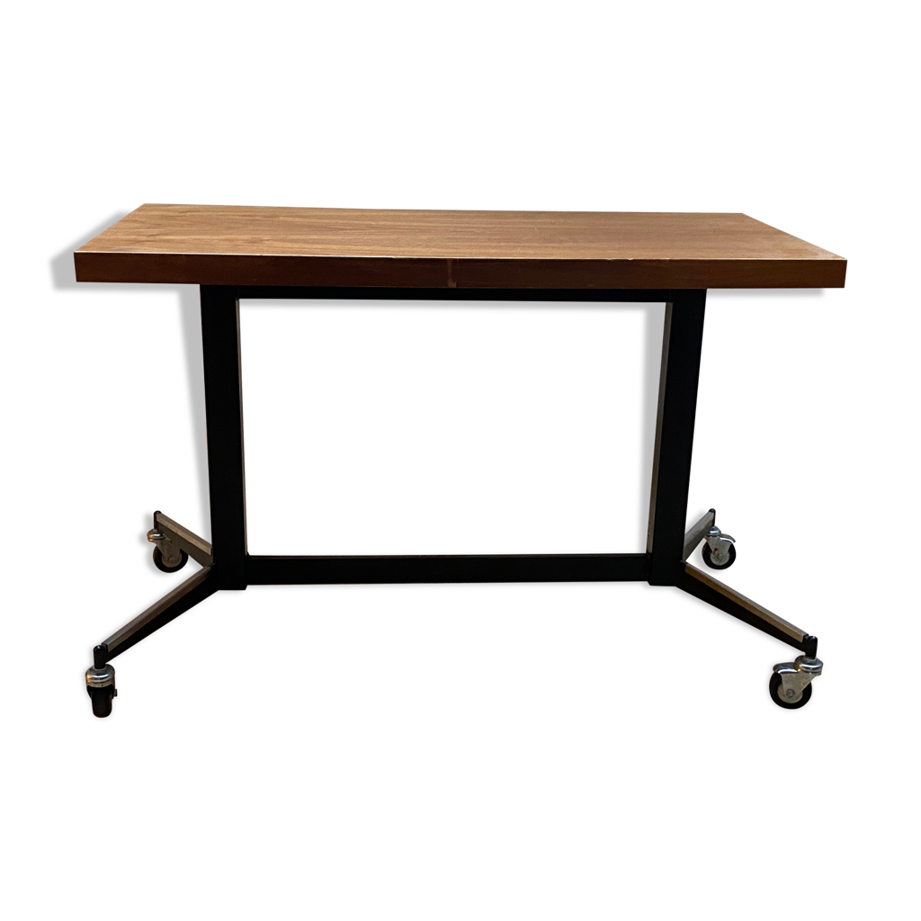 Table d'appoint réglable en hauteur sur roulettes | Selency