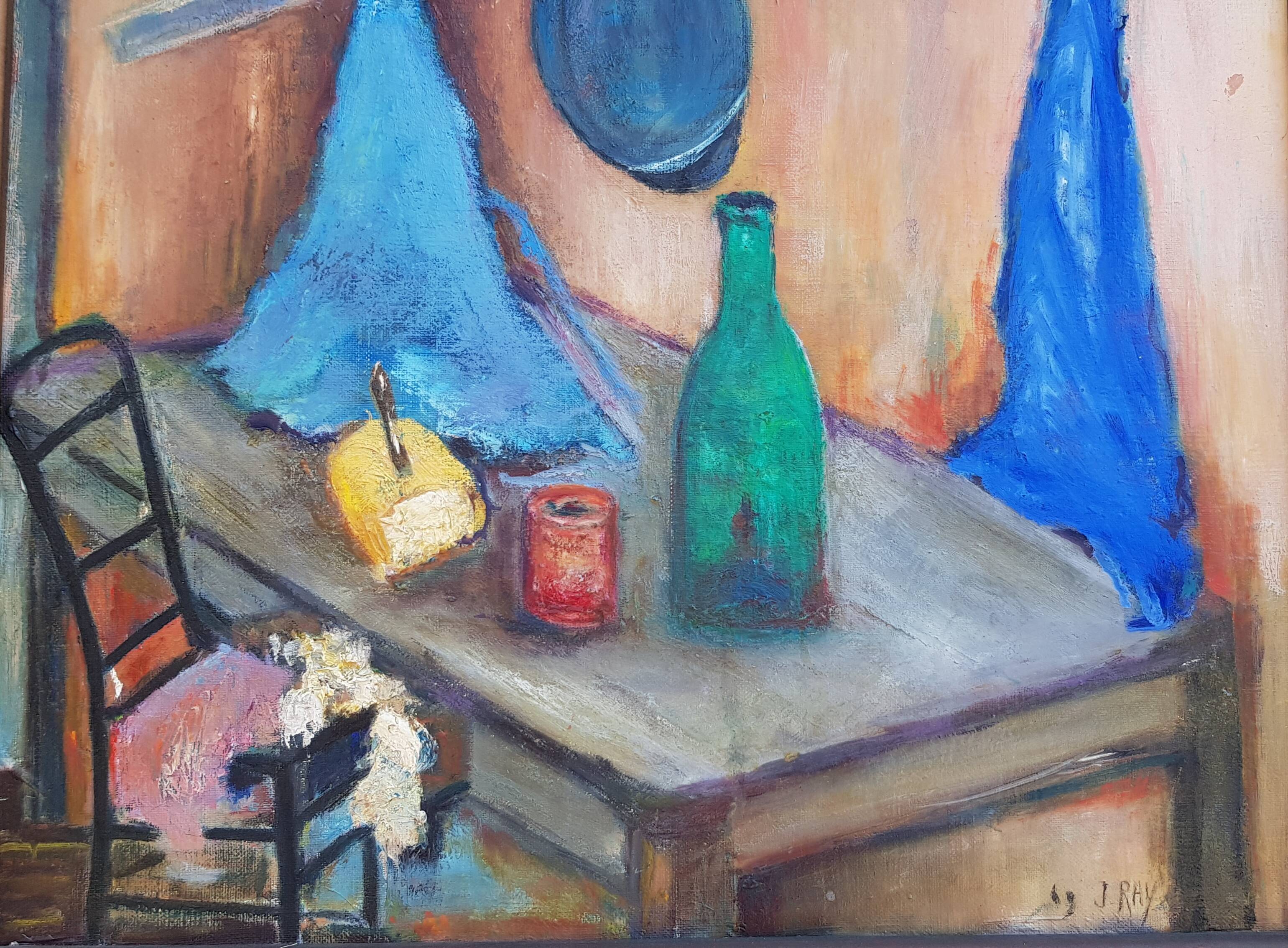 Peinture Jean Ray huile sur toile 1969 | Selency