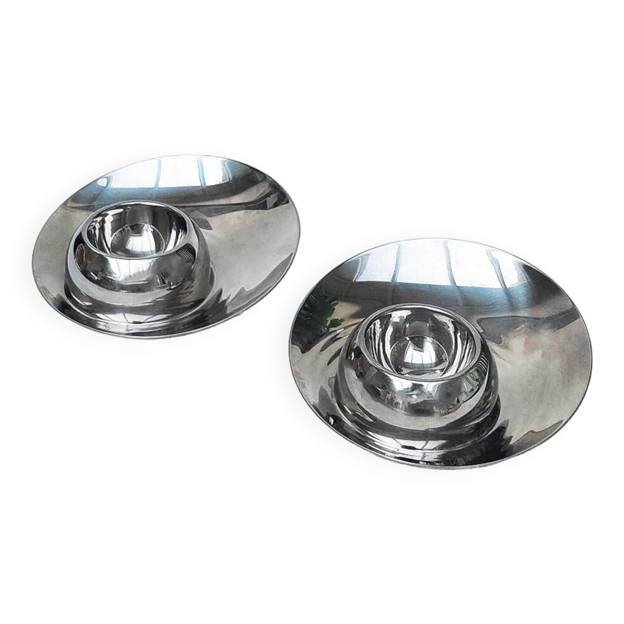 Duo de coquetiers Inox Design | Selency