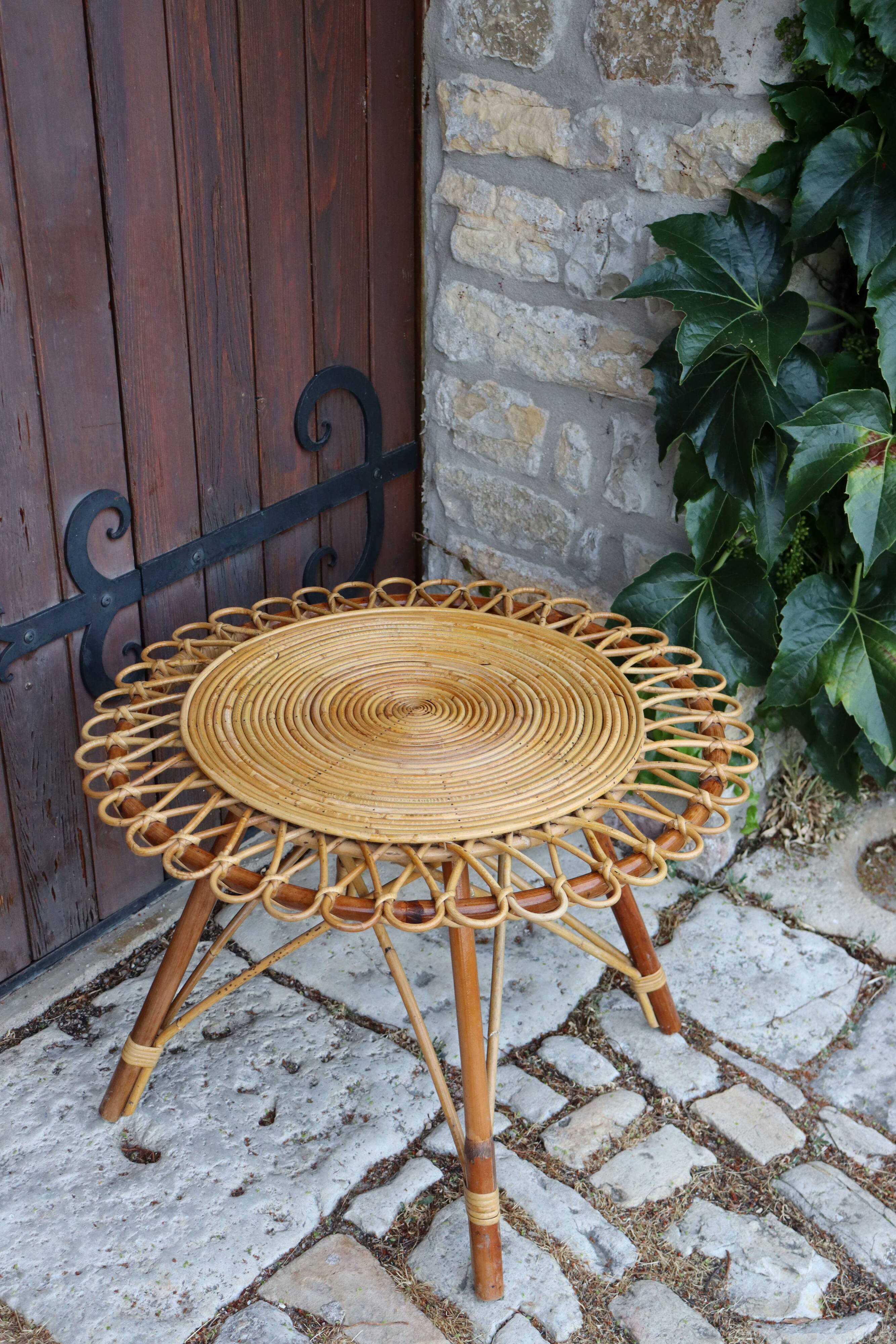 Table basse rotin | Selency