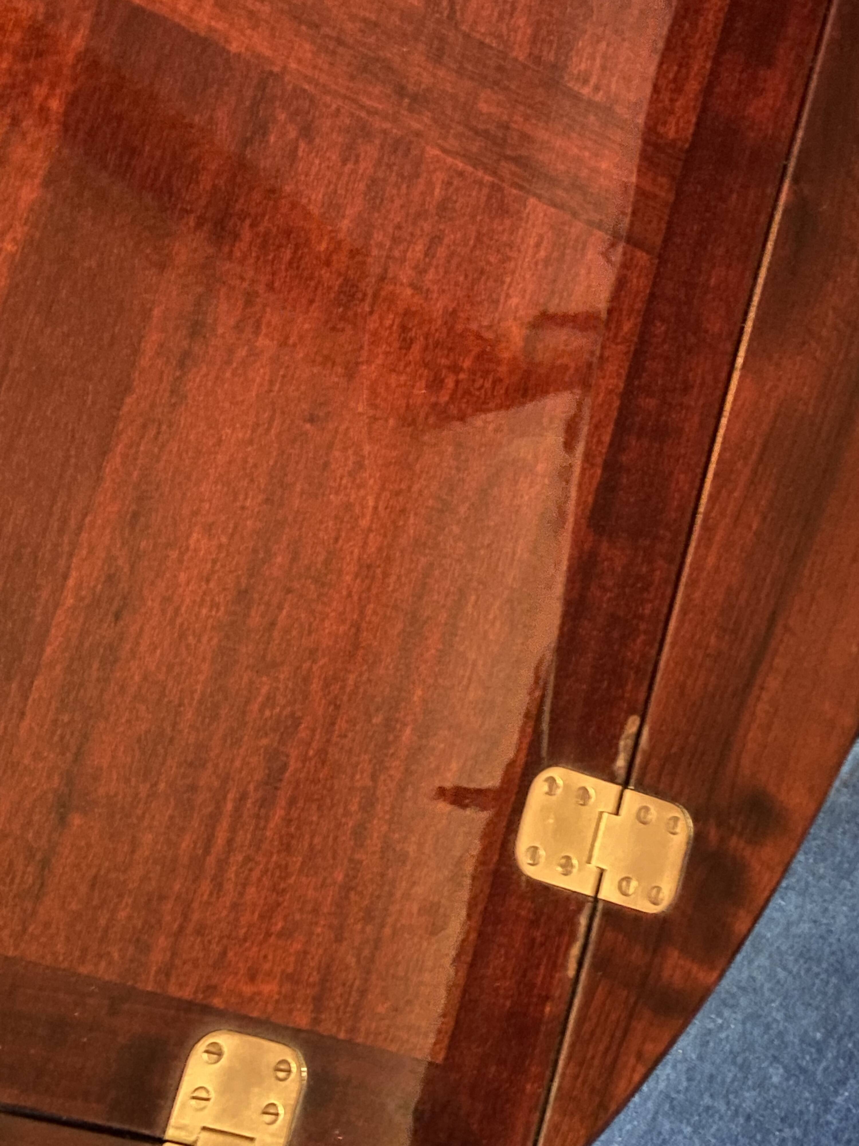 Table basse de bateau modulable pliante acajou plateau de majordome Marine | Selency