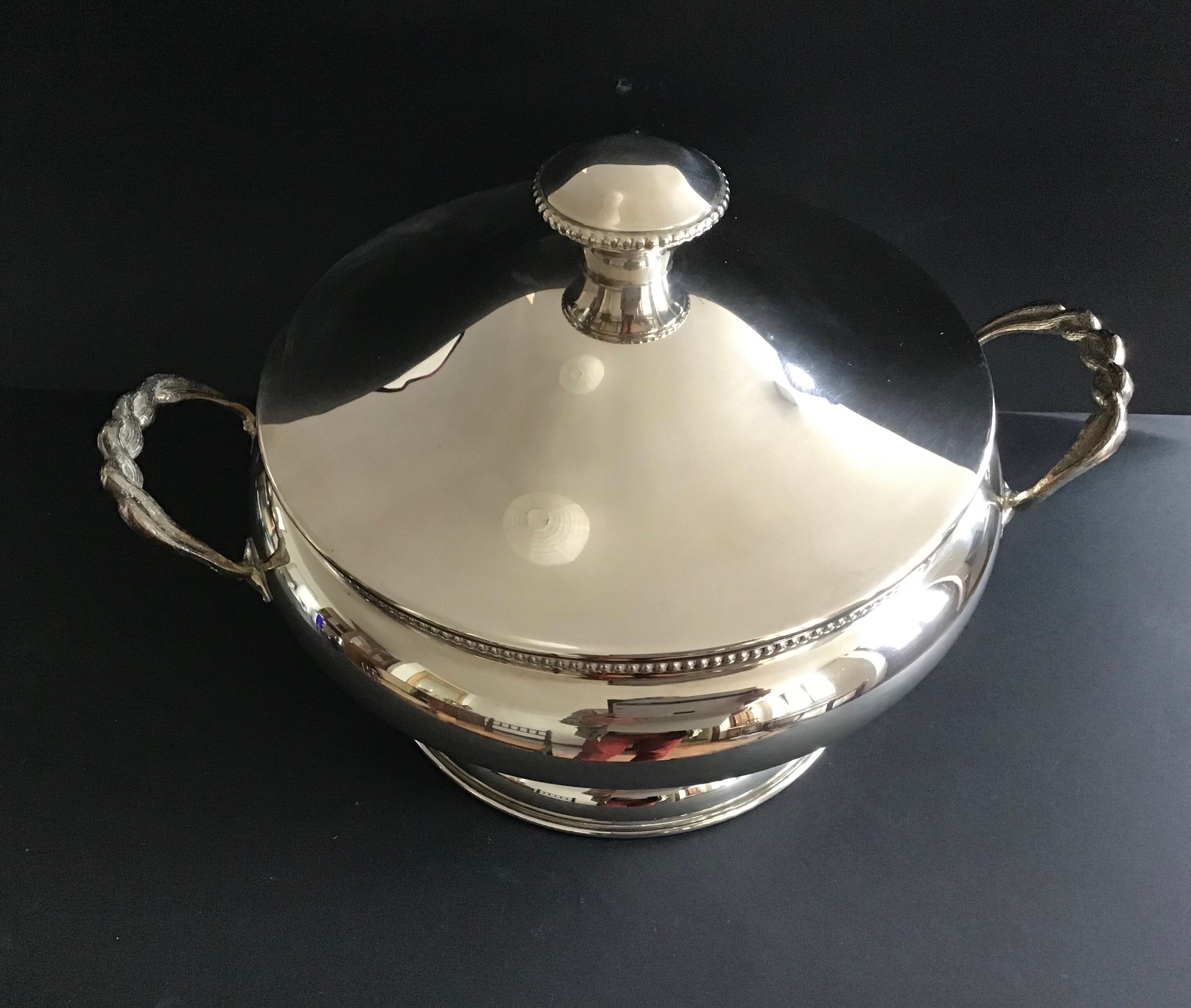 Soupière en métal argenté alpaca | Selency