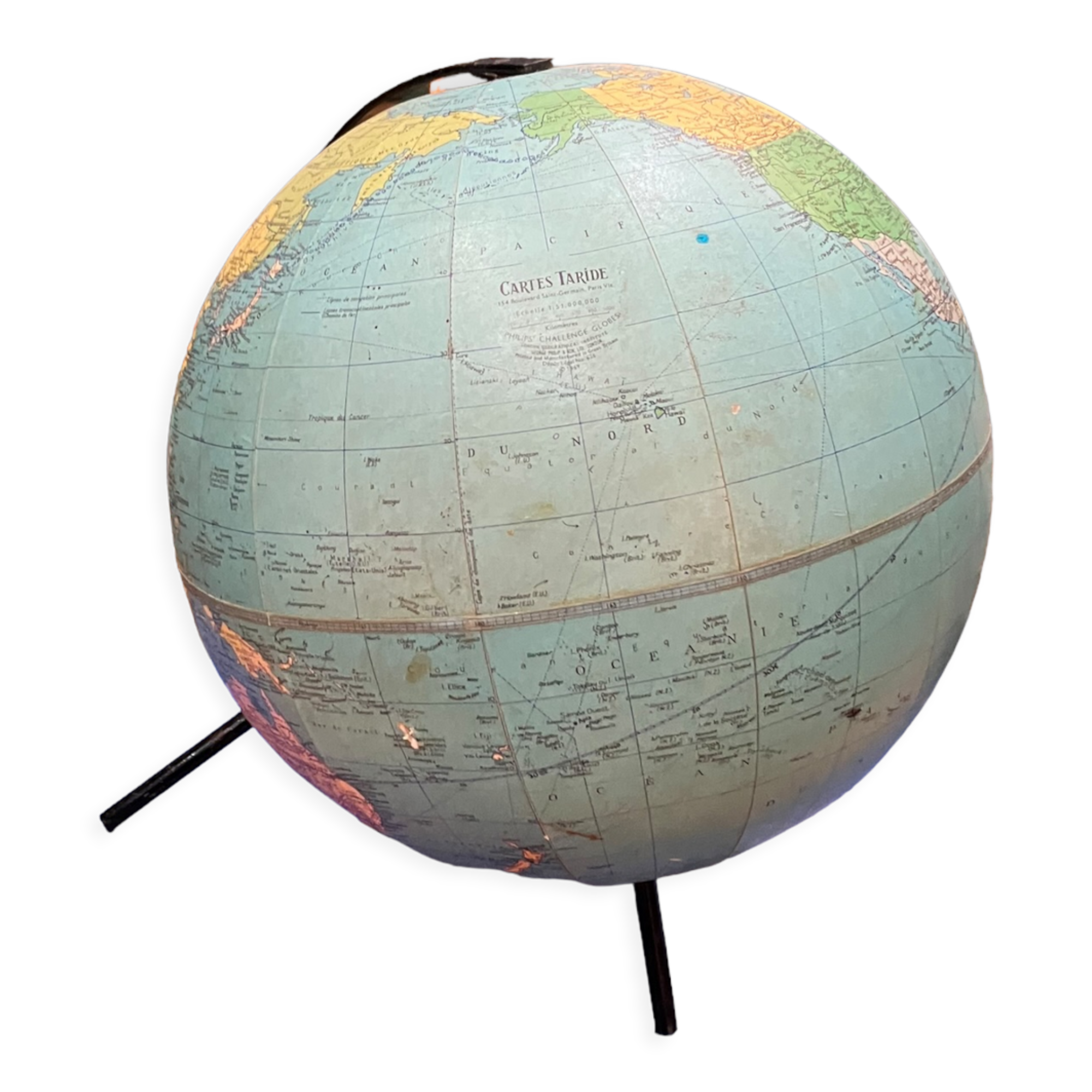 Mappe monde globe terrestre vintage cartes Taride | Selency