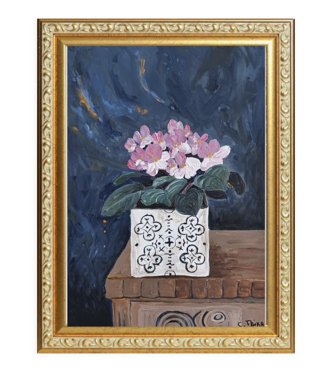 Peinture les saint paulia de caroline msika | Selency