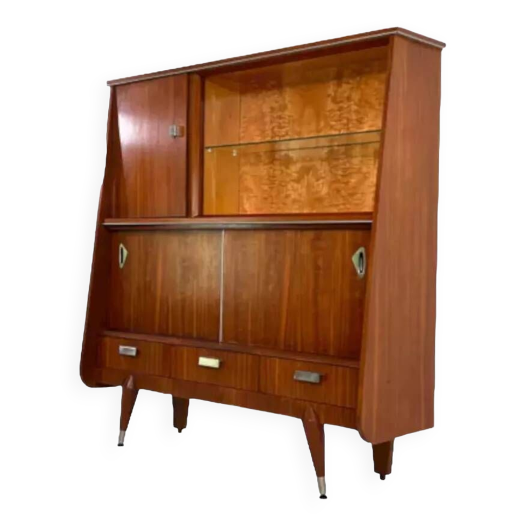 Meuble bar à ailerons des années 50 | Selency