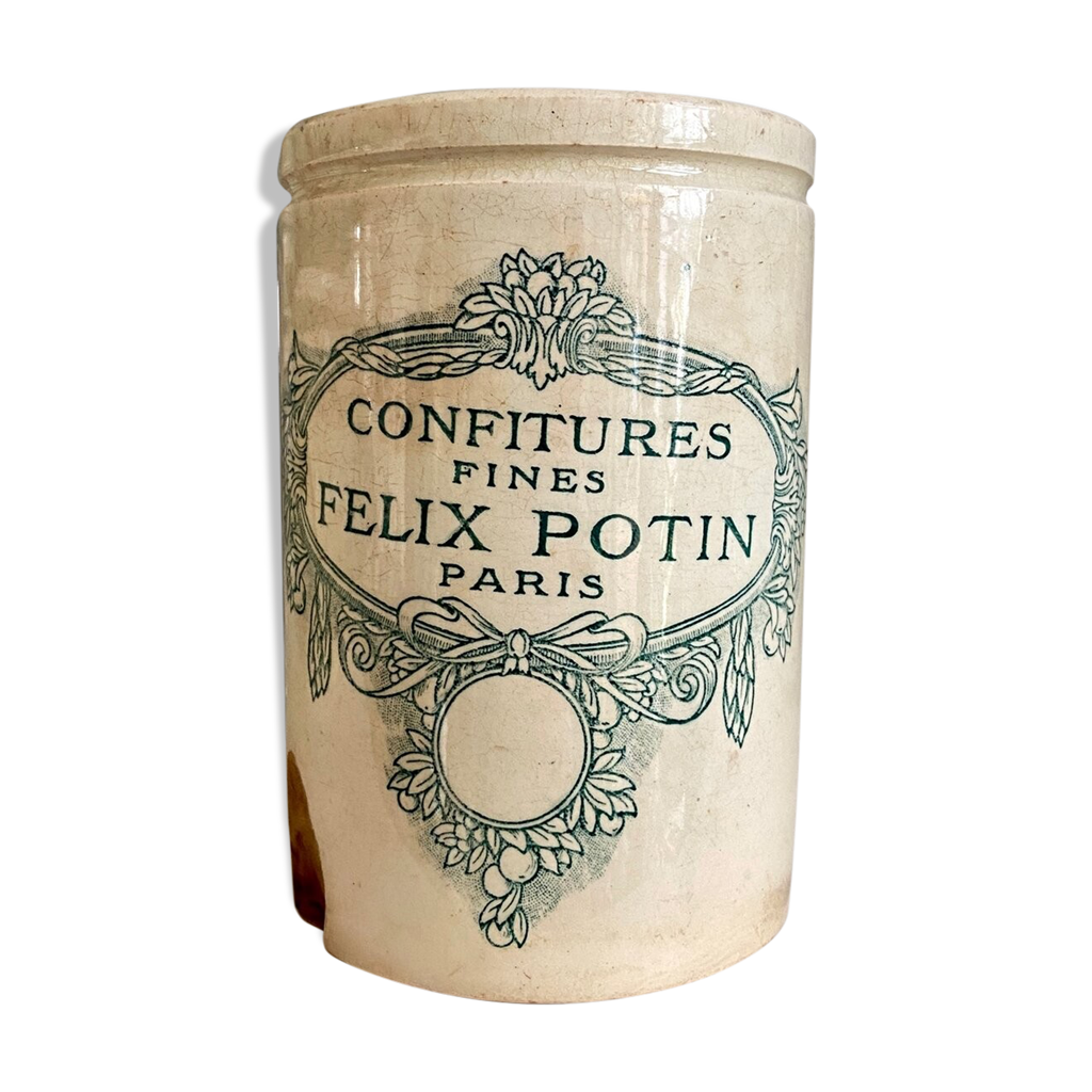 Pot à confiture Luneville pour Félix Potin en terre de fer | Selency