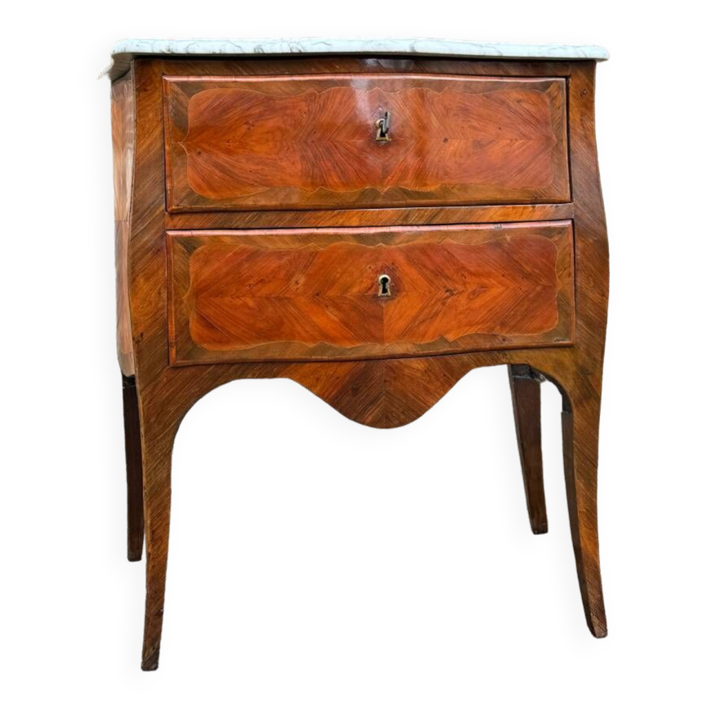 Pierre Roussel, Commode sauteuse En Marqueterie époque Louis XV XVIII ...