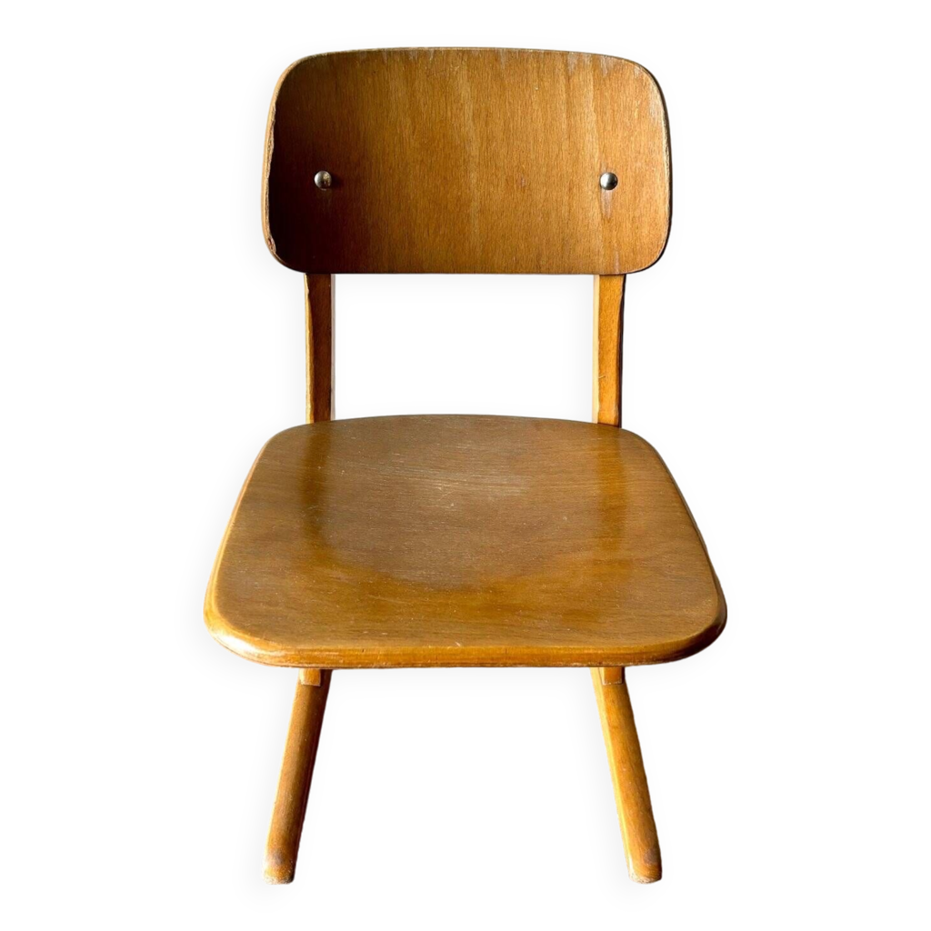 Chaise enfant en bois clair par Karl Nothhelfer pour Casala, années 1960 | Selency