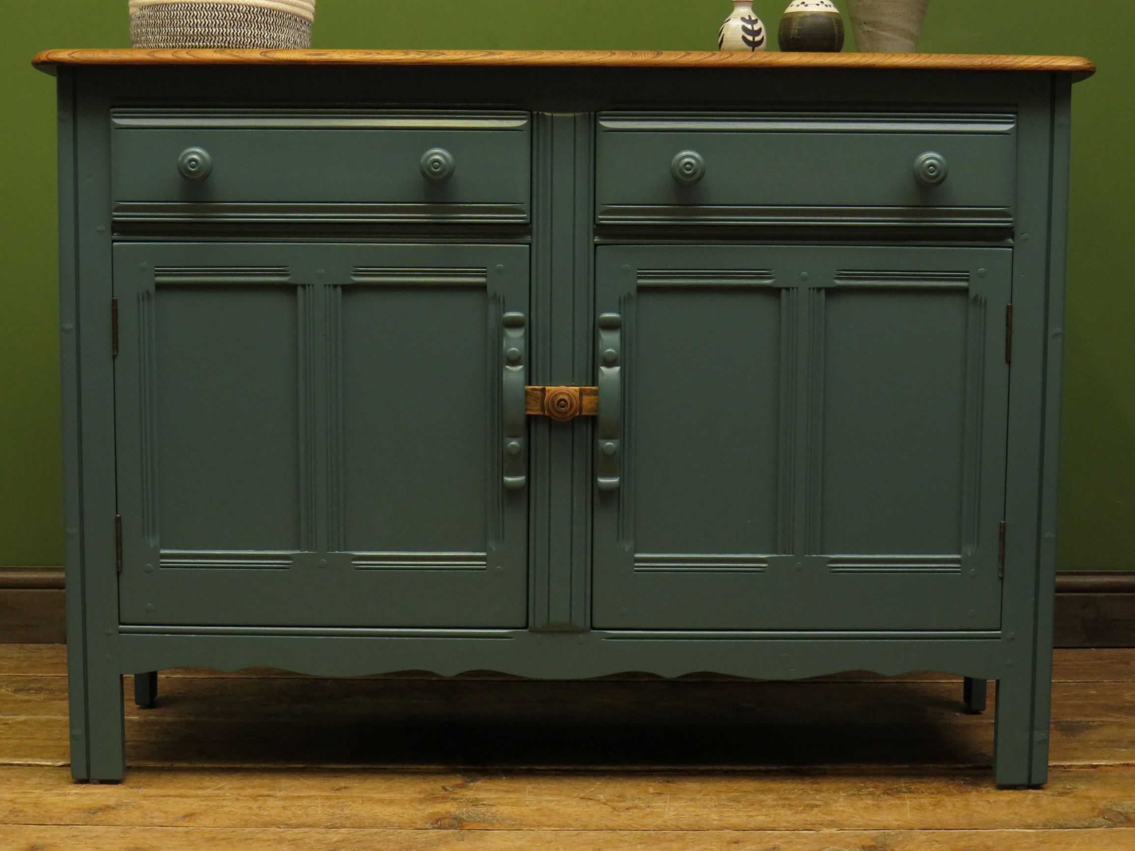 Buffet Ercol bleu vintage | Selency