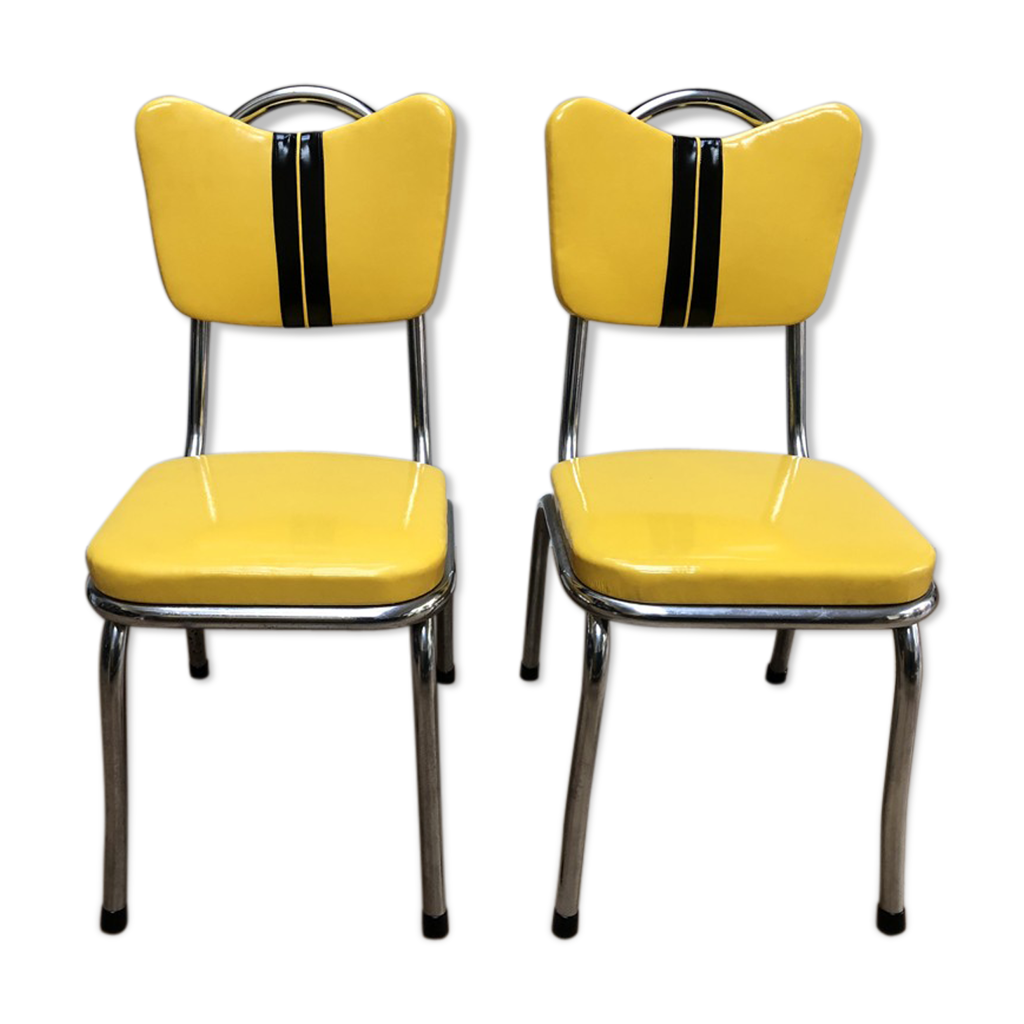 2 Retro US 1950s "Kuehne" vintage kitchen chairs | Selency