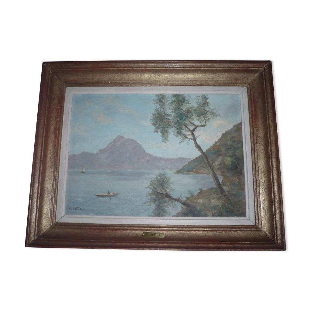 Tableau clément castelli (1870-1959) "san salvatore" | Selency