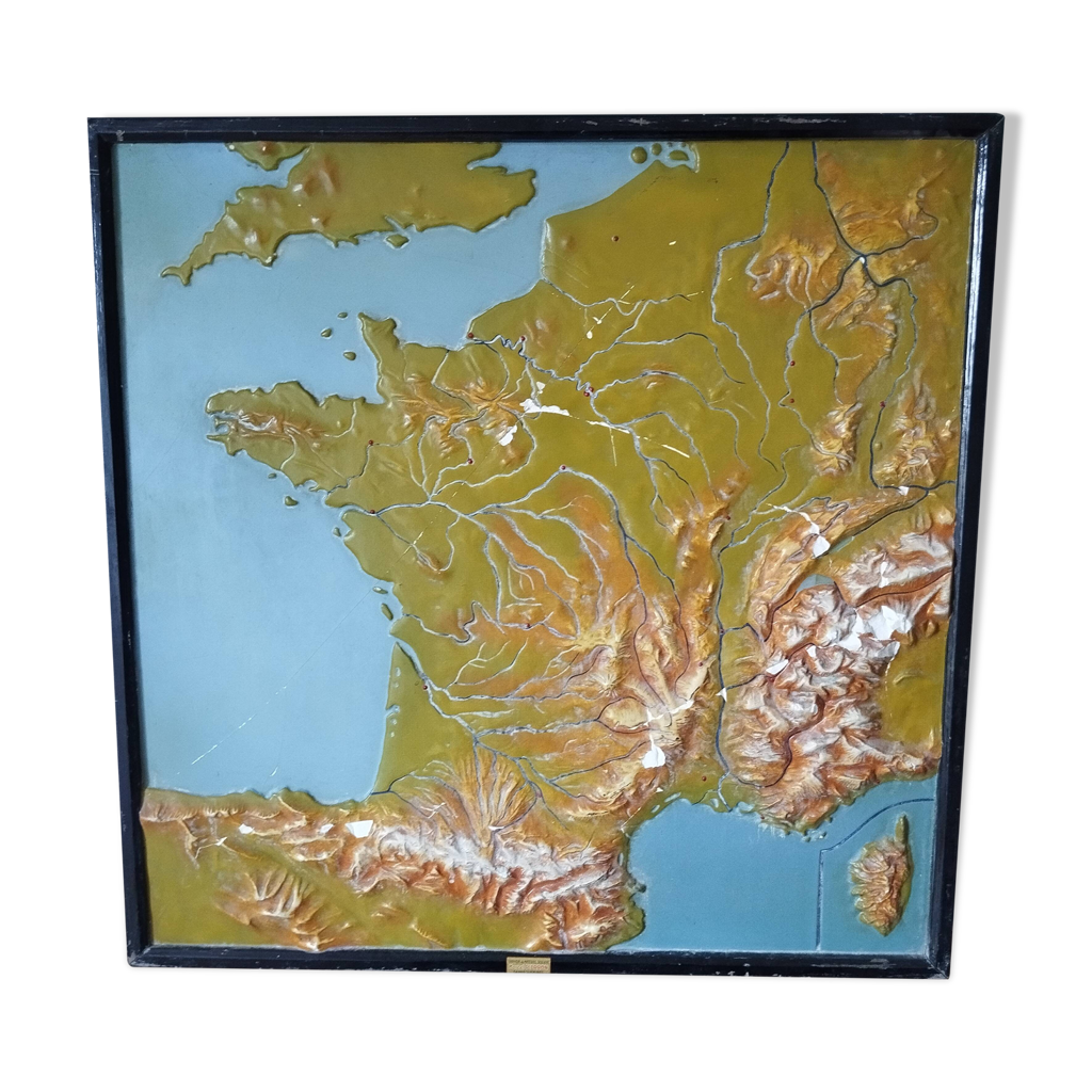 Carte de France en relief | Selency