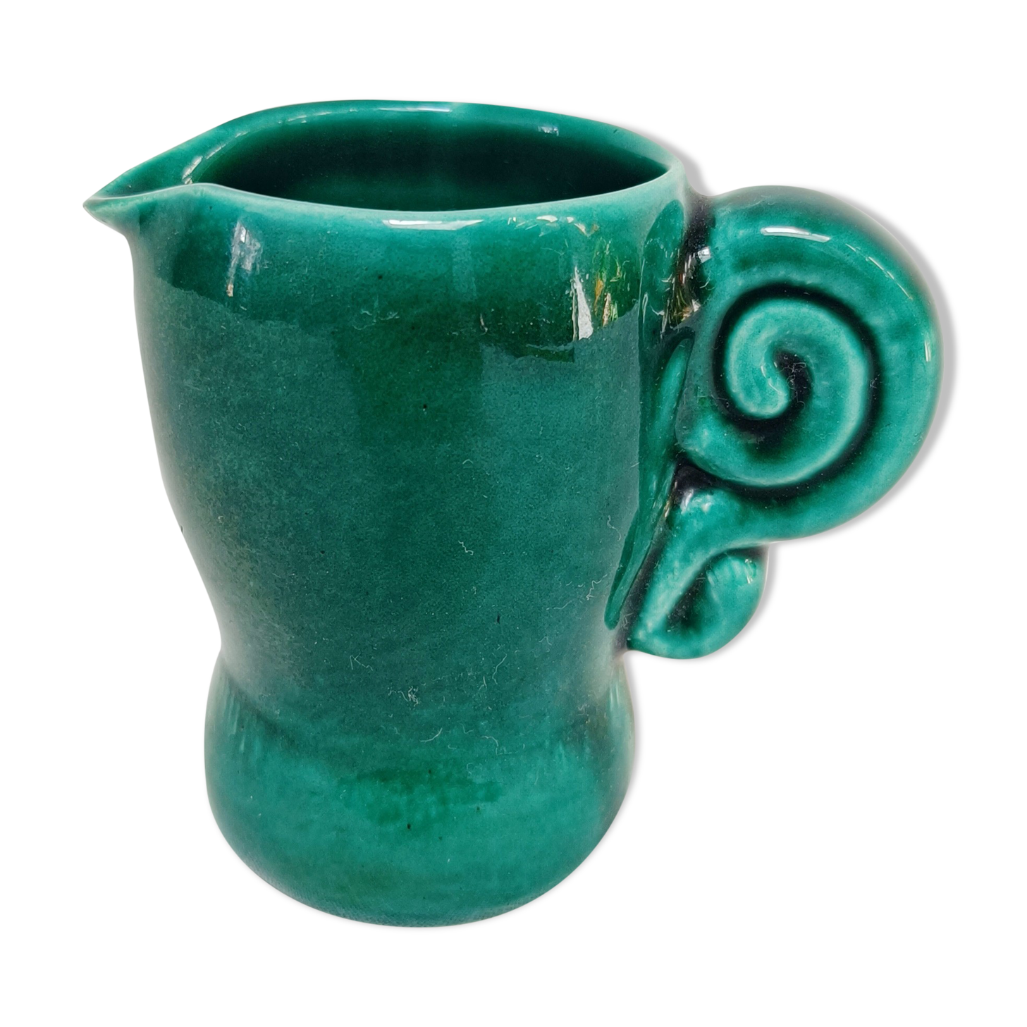 Crémier/ pot a lait Vallauris en céramique verte | Selency