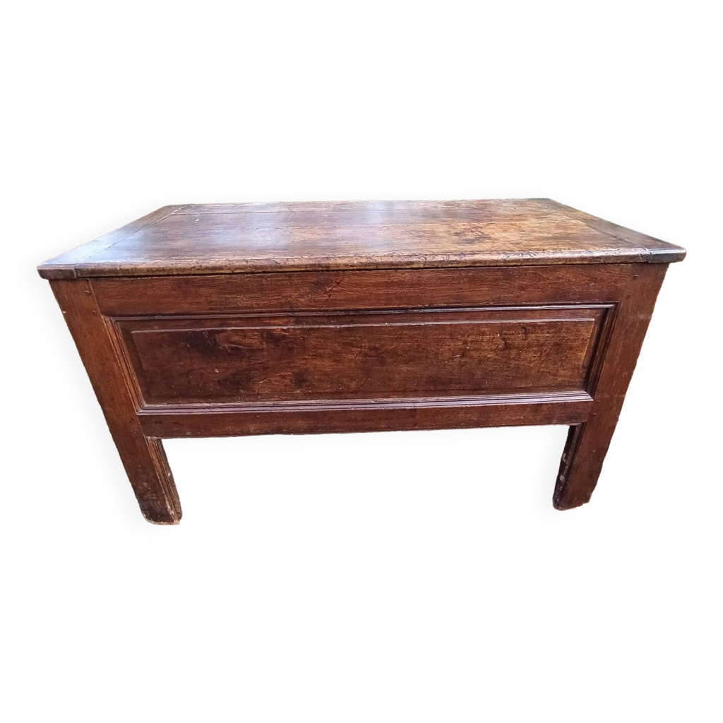 Coffre de mariage 18ème en chêne massif | Selency