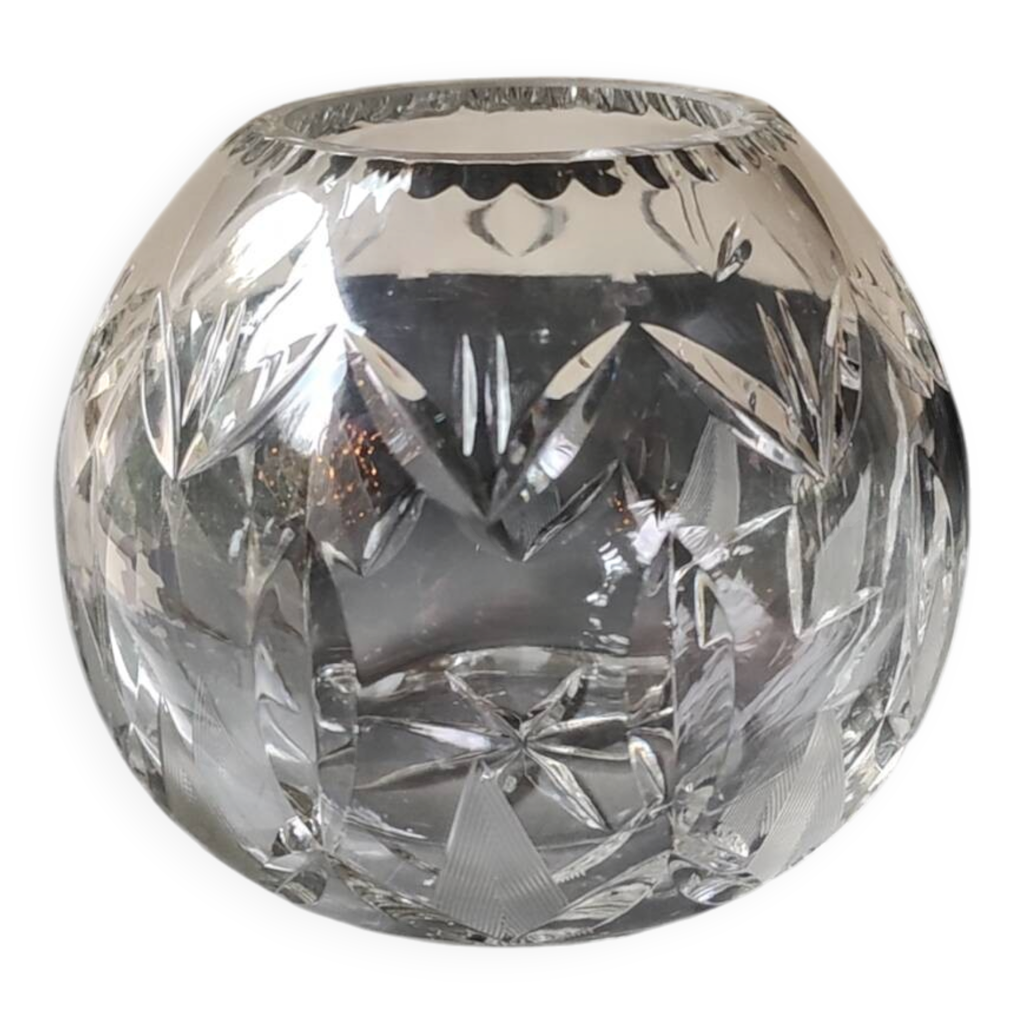Vase Sphérique Nachtmann vintage. En cristal. Dim 13 x 15 cm | Selency